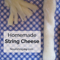 Homemade String Cheese