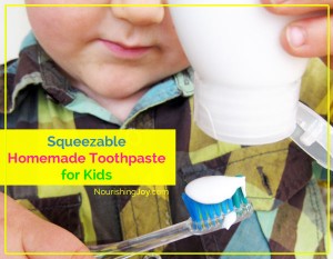 Squeezable Homemade Children's Toothpaste
