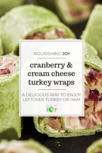 Cranberry& Cream Cheese Turkey Wraps